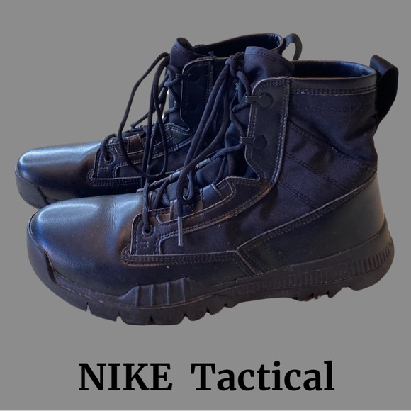 Nike | Shoes | Nike Tactical Military Police Boots Size 9 7 Tall Euc ...